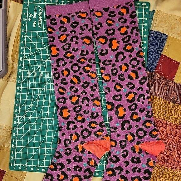 Accessories | Lisa Frank Inspired Socks 8s Neon Cat Cheetah Pattern ...